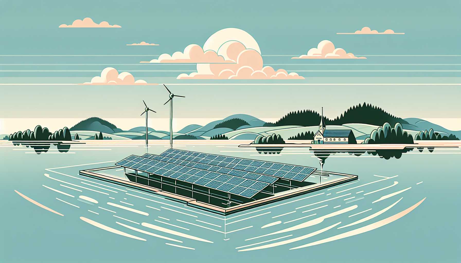 Vertical Floating Solar Panels Unlock Clean Energy Potential on Small ...