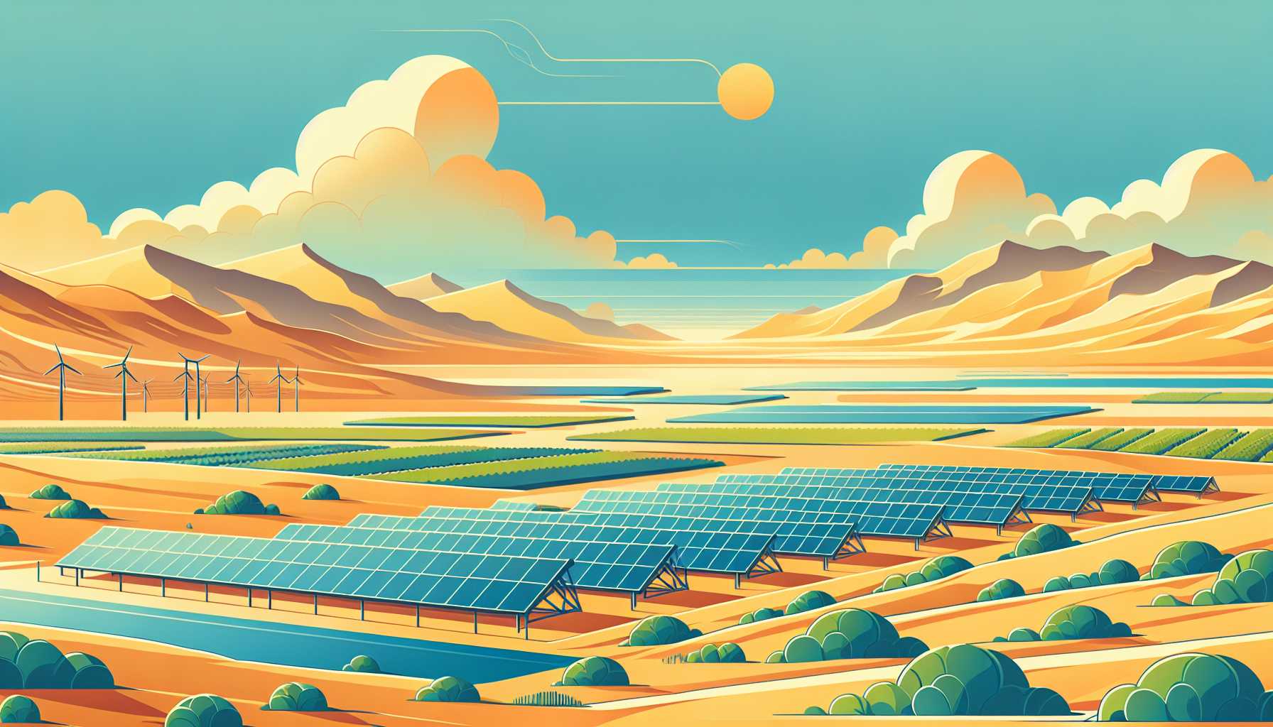 China's Desert Solar Farm Transforms Barren Land Into Thriving ...
